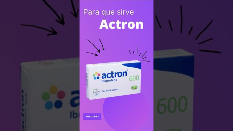 Descubre qué es Actron y para qué sirve: Guía completa - Rayan Clinic
